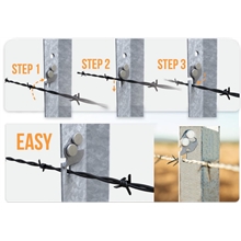 165CM CLIPEX GALVANISED STEEL 5 SLOT FENCE POST 617000 from Tom Grady ...