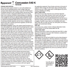 APPARENT CONCUSSION 540K HERBICIDE GLYPHOSATE 540 20LT 9314 from Tom ...