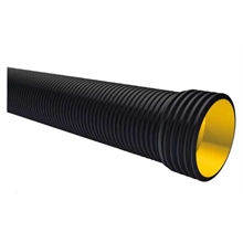 BLACK MAX RIBBED DRAINAGE PIPE 450MM X 6M RRJ SN8 IPLEX GR8450 from Tom ...